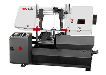22" Fully Automatic Double Column Band Saw Machine : WH-6056HA - WAY TRAIN